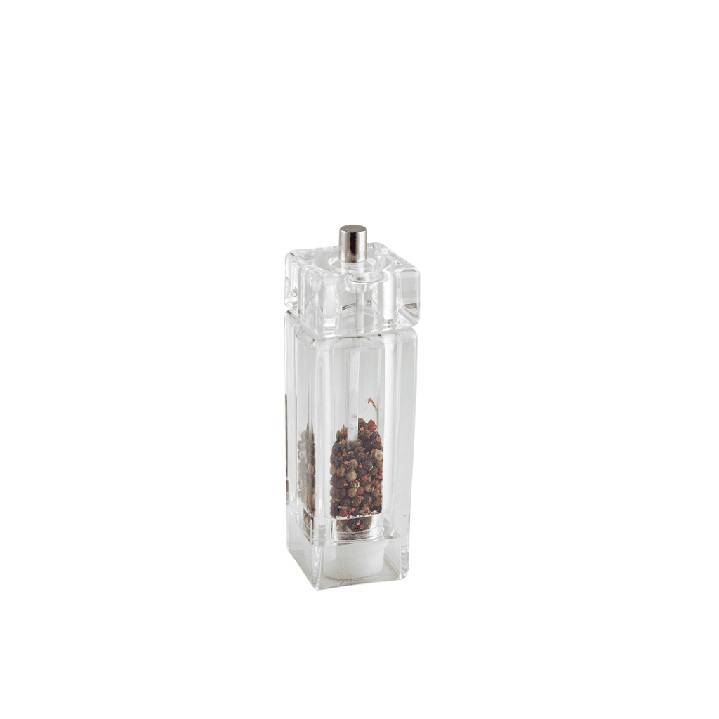 Square Salt / Pepper Grinder Acrylic 15cm - JCCBS Ltd