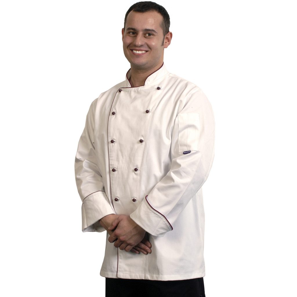 Bordeaux Chef Jacket - Chef Wear - JC Catering And Bar Supplies