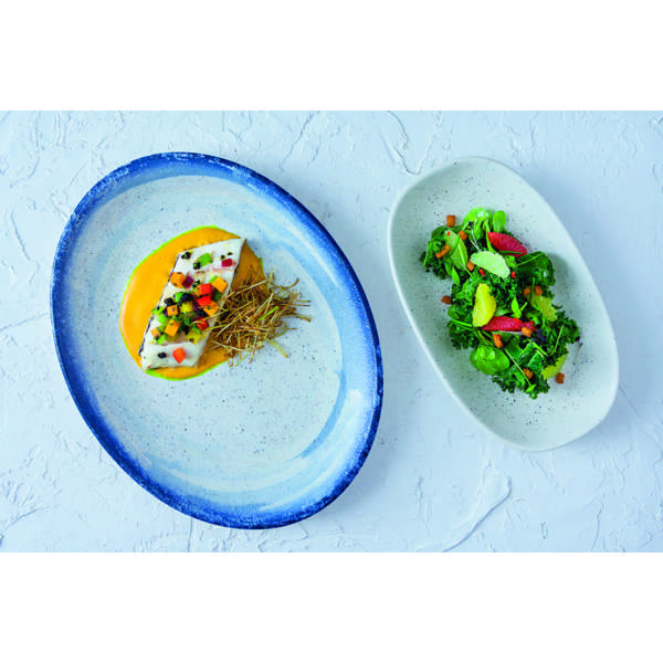Harena Moove Oval Plate 25cm Dinner Plate - JC Catering And Bar Supplies